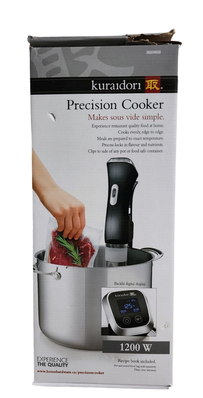 Kuraidori Sous Vide Immersion Circulator Precision Cooker 1200 W ...
