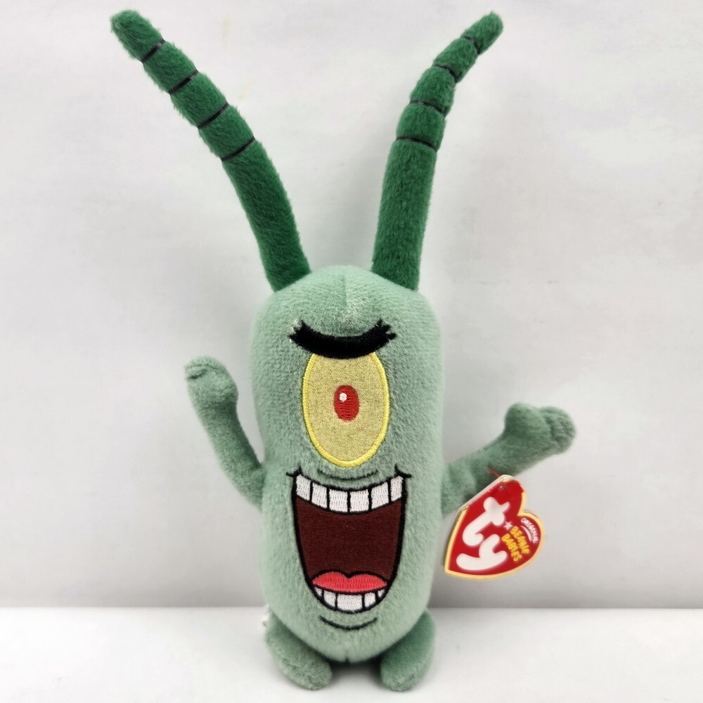2012 Ty Beanie Baby Sheldon J. Plankton Spongebob Squarepants for sale ...