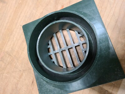 ADS 6 inch Square Green Grate 3 & 4" Pipe--0642SDG-LOT OF 2 | eBay