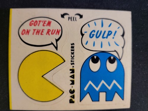 1980 Fleer PAC-MAN #40 Gulp Run Sticker card Bally Midway Video Game | eBay