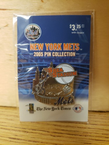 NEW YORK METS ‘SHEA STADIUM’ Pin from NY TIMES 2005 Collection | eBay