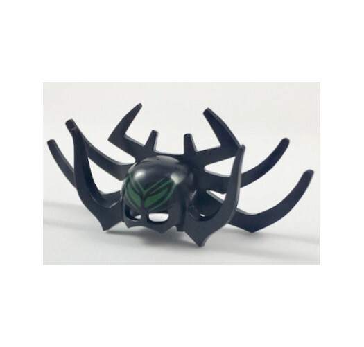 LEGO - Minifig, Mask w/ Spider Leg Horns & Green Forehead Pattern (Hela ...