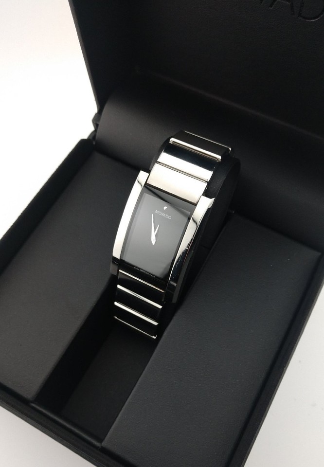 Movado Men's LaNouvelle Classic Museum Rectangular Stainless Steel ...