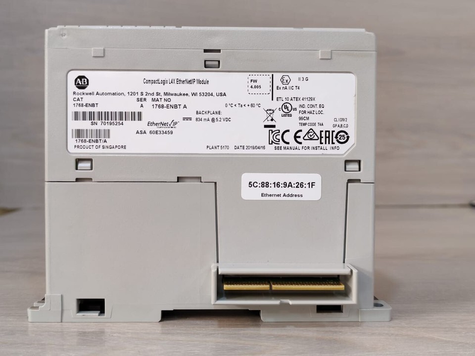 Allen Bradley 1768-ENBT Ser. A Compact Logix L4X Ethernet/IP Module | eBay