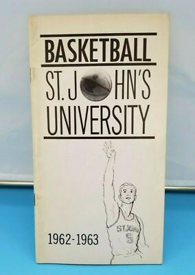 ST. JOHN'S REDMEN RED STORM - COLLEGE BASKETBALL MEDIA GUIDE - 1962 ...