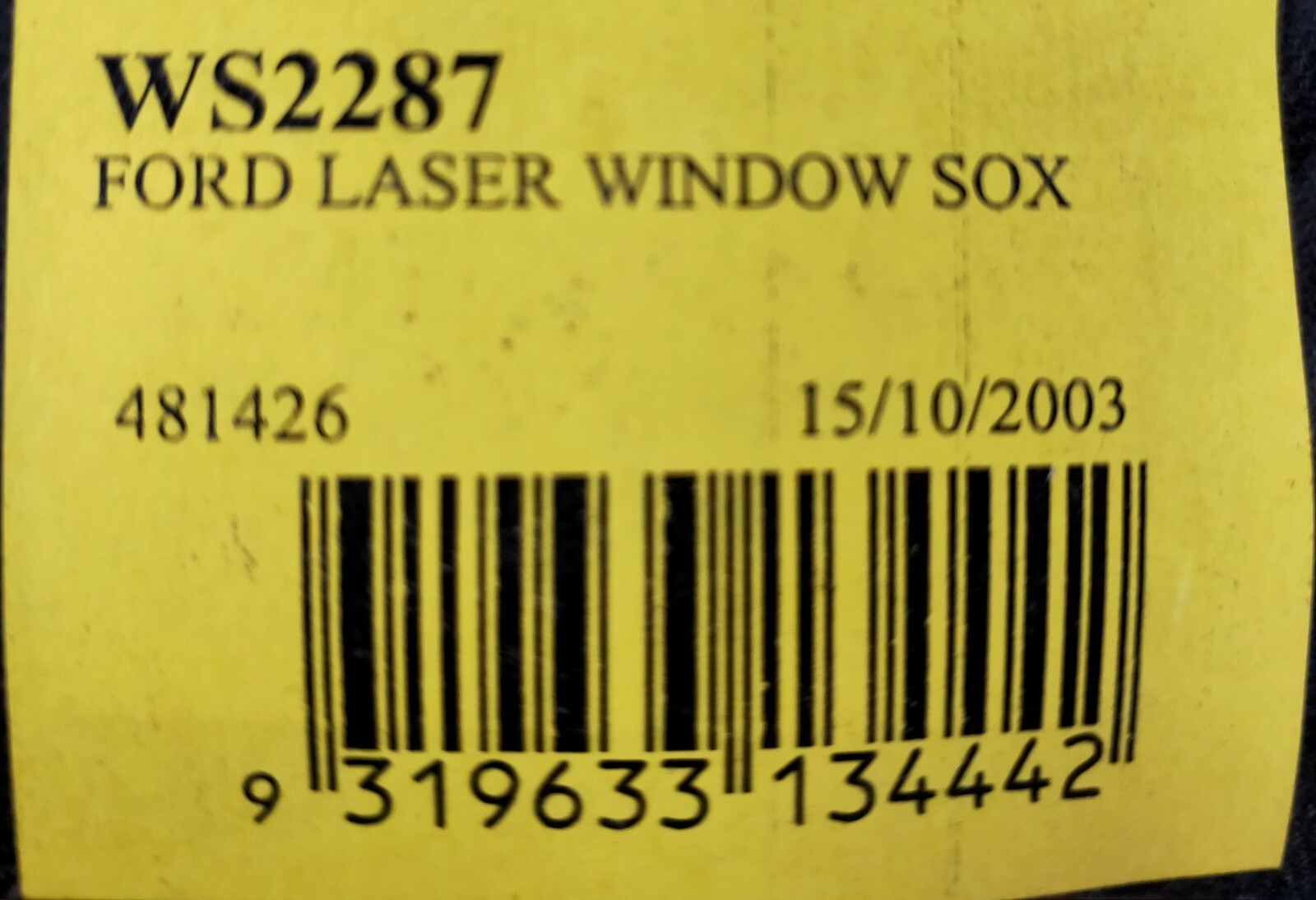 Window Sox fits Ford Laser (KC-KE) Sdn & Htch 1985-90 WS2287 | eBay