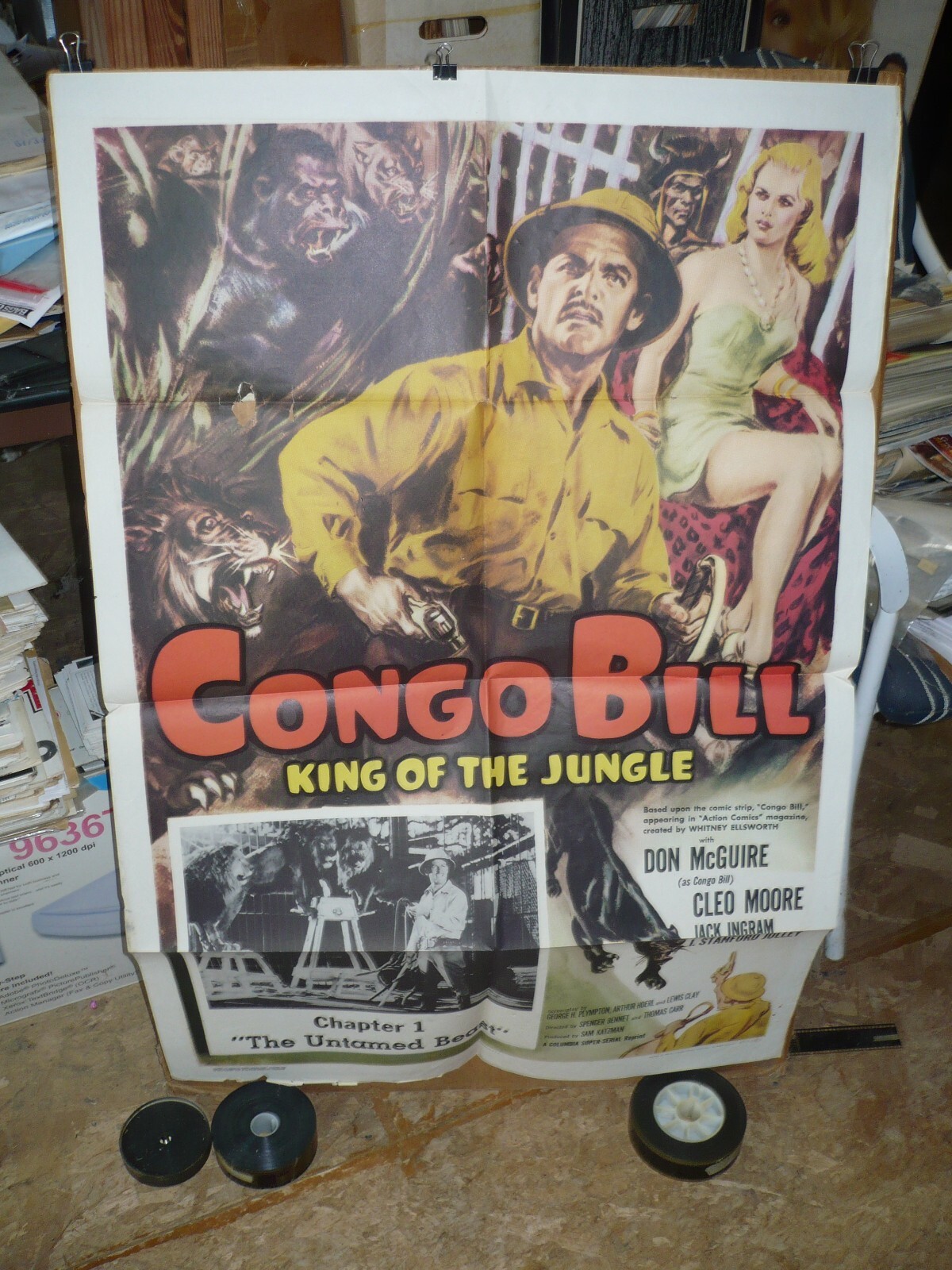 CONGO BILL, CHAPTER 1, reis serial 1-sht / movie poster [Don McGuire ...