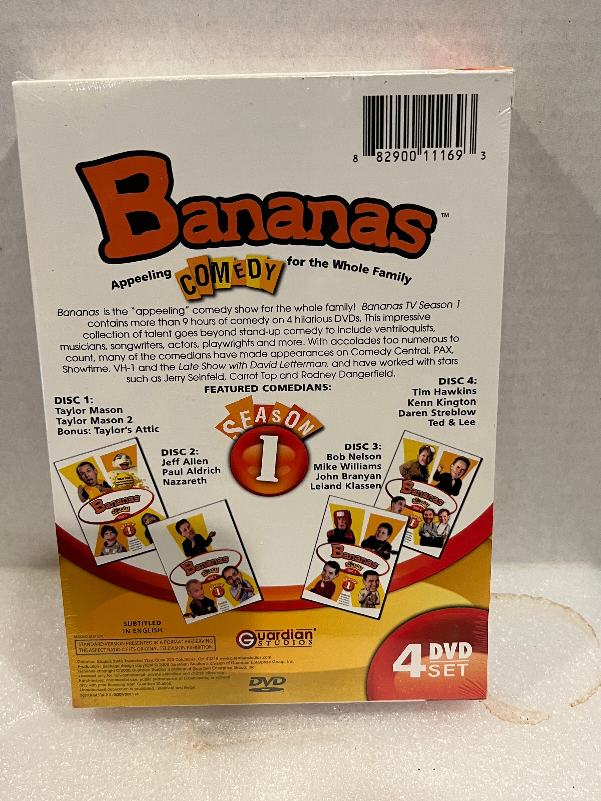 Bananas Comedy - Bananas TV Season 1 (DVD, 2006, 4-Disc Set) for sale ...