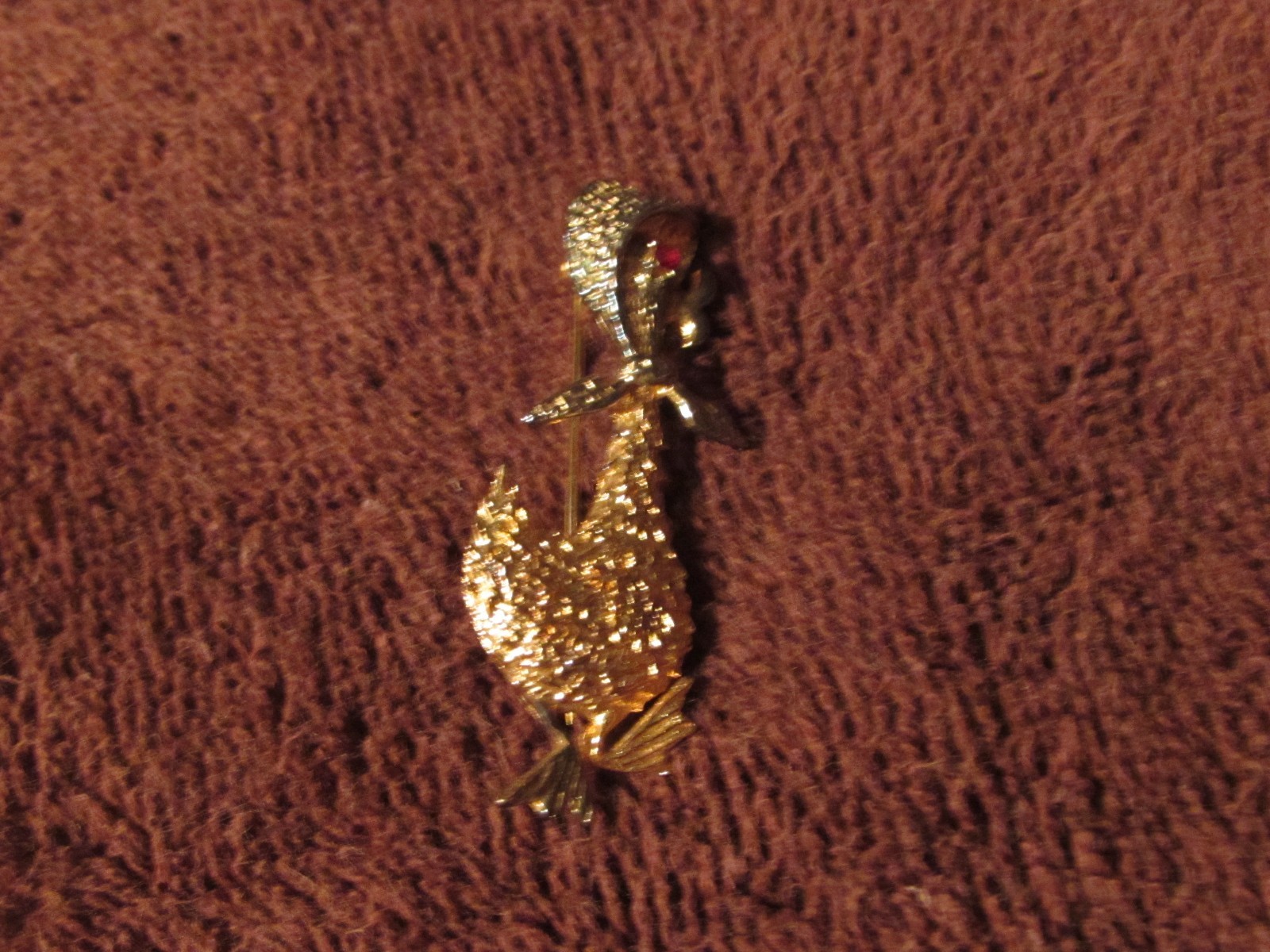 Vintage Alice Caviness Mother Goose Pin Sterling Gold… - Gem