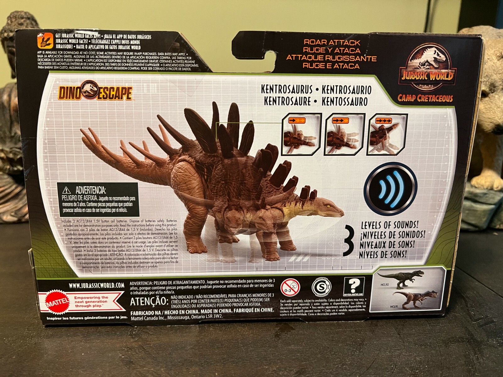 Jurassic World Kentrosaurus - Mattel Dino Escape Toy Camp Cretaceous | eBay