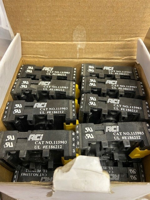 1 DAY SHIP LOT OF 18 - ACI / ADVANCE CONTROLS PFO83A Relay Socket | eBay