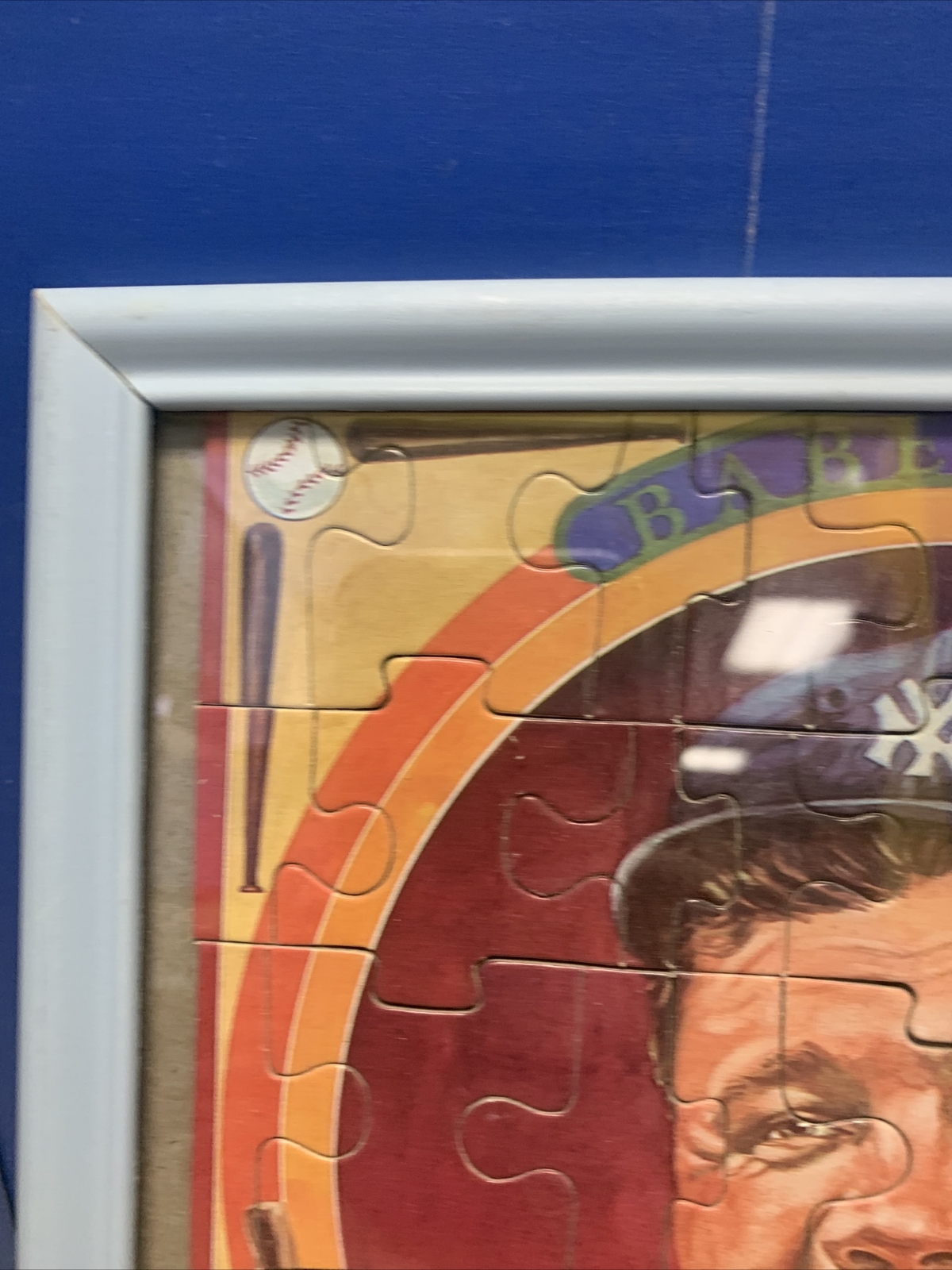 1982 Donruss Hall of Fame Diamond King Puzzle 11x9 Babe Ruth Framed ...