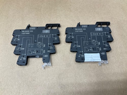 LOT OF 2 WEIDMULLER 1122770000 POWER RELAY SOCKET RSS113024 D-32758 ...