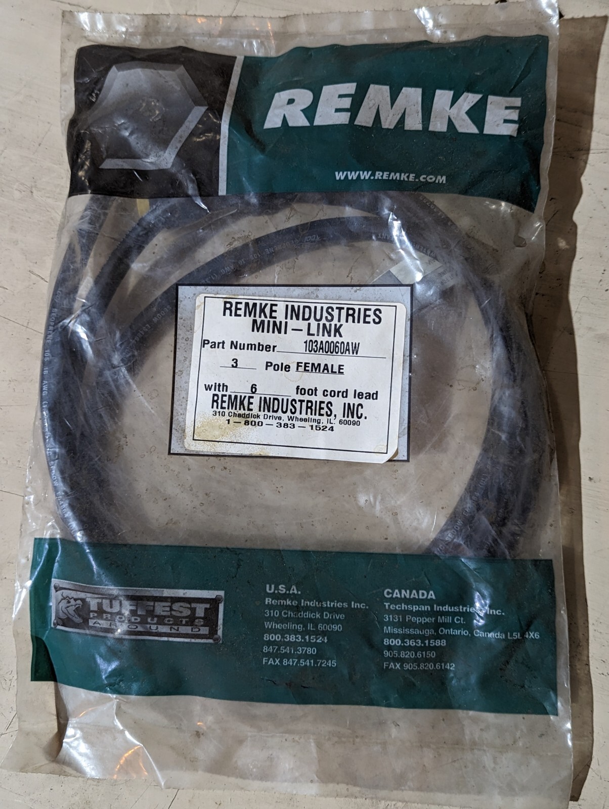 REMKE CABLE MINILINK103A0060AW 6FT *NIP | eBay