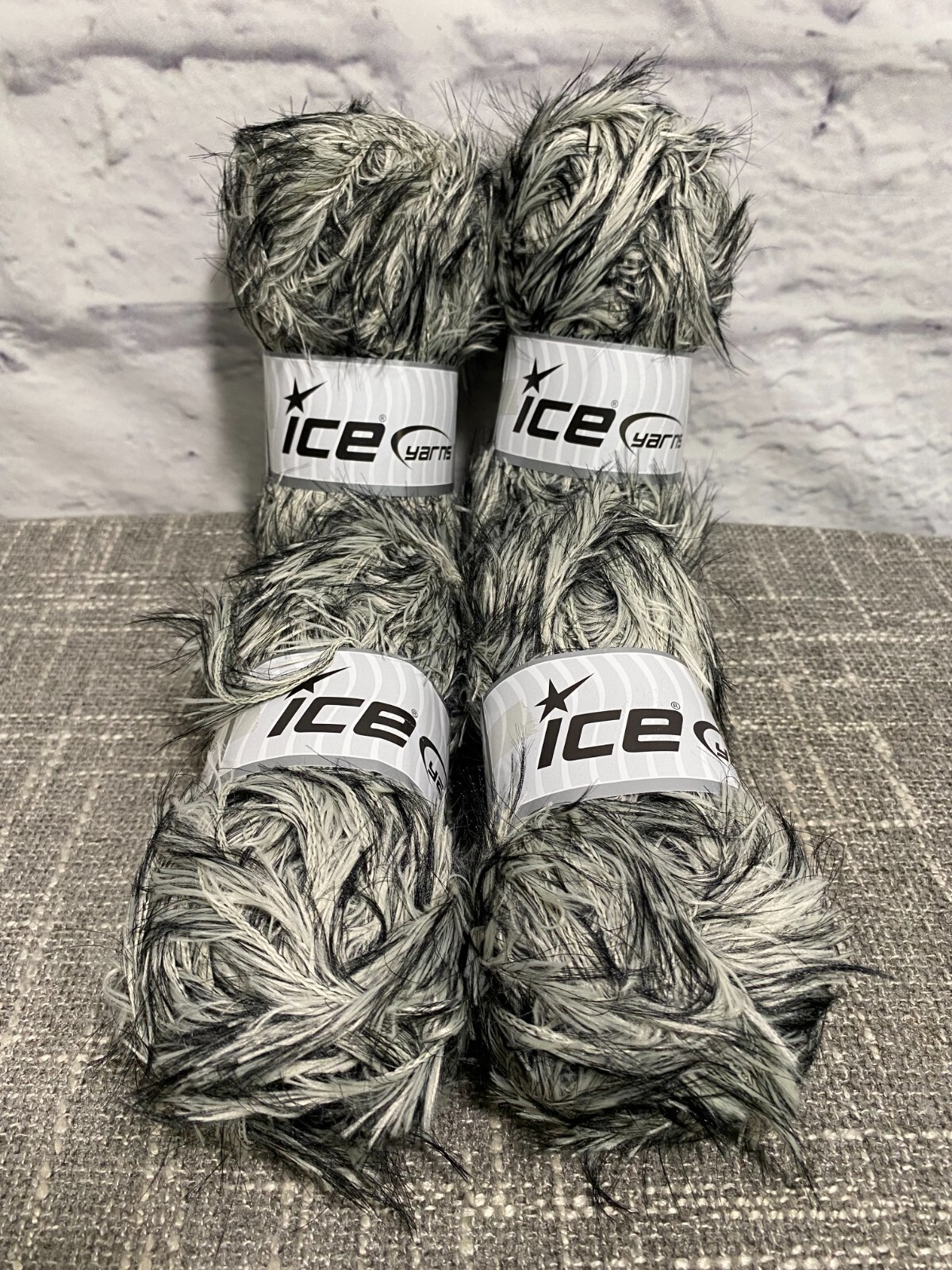 Set of 4 Ice Yarns Safari 100gr 70m US 10/6-7 mm Polyester Bulky 5 ...