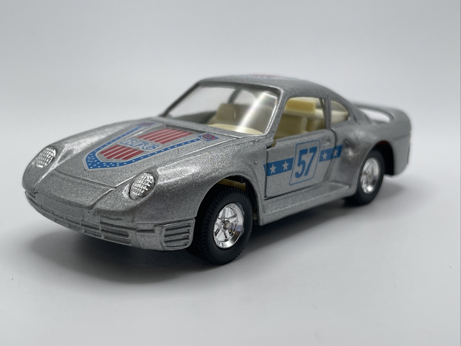 Porsche 959 Turbo 1:43 #57 BFG Silver | eBay
