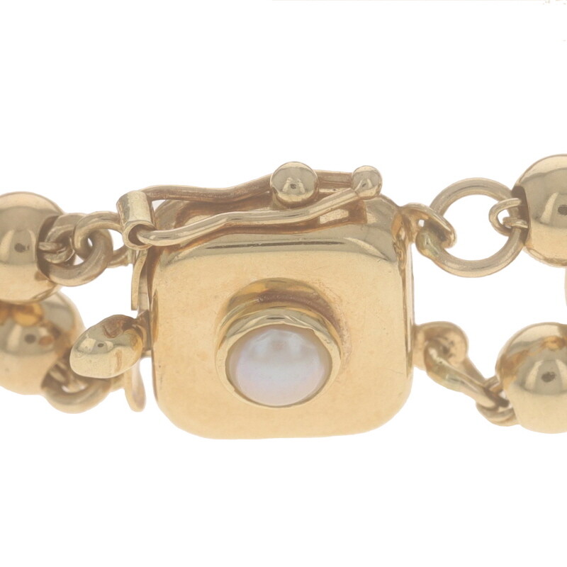 Yellow Gold Emerald Sapp Amethyst Vintage Slide Charm Bracelet 7" 14k ...