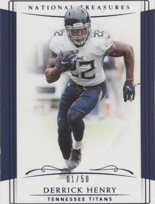2018 Panini National Treasures - Derrick Henry #94 Purple /50 for sale ...