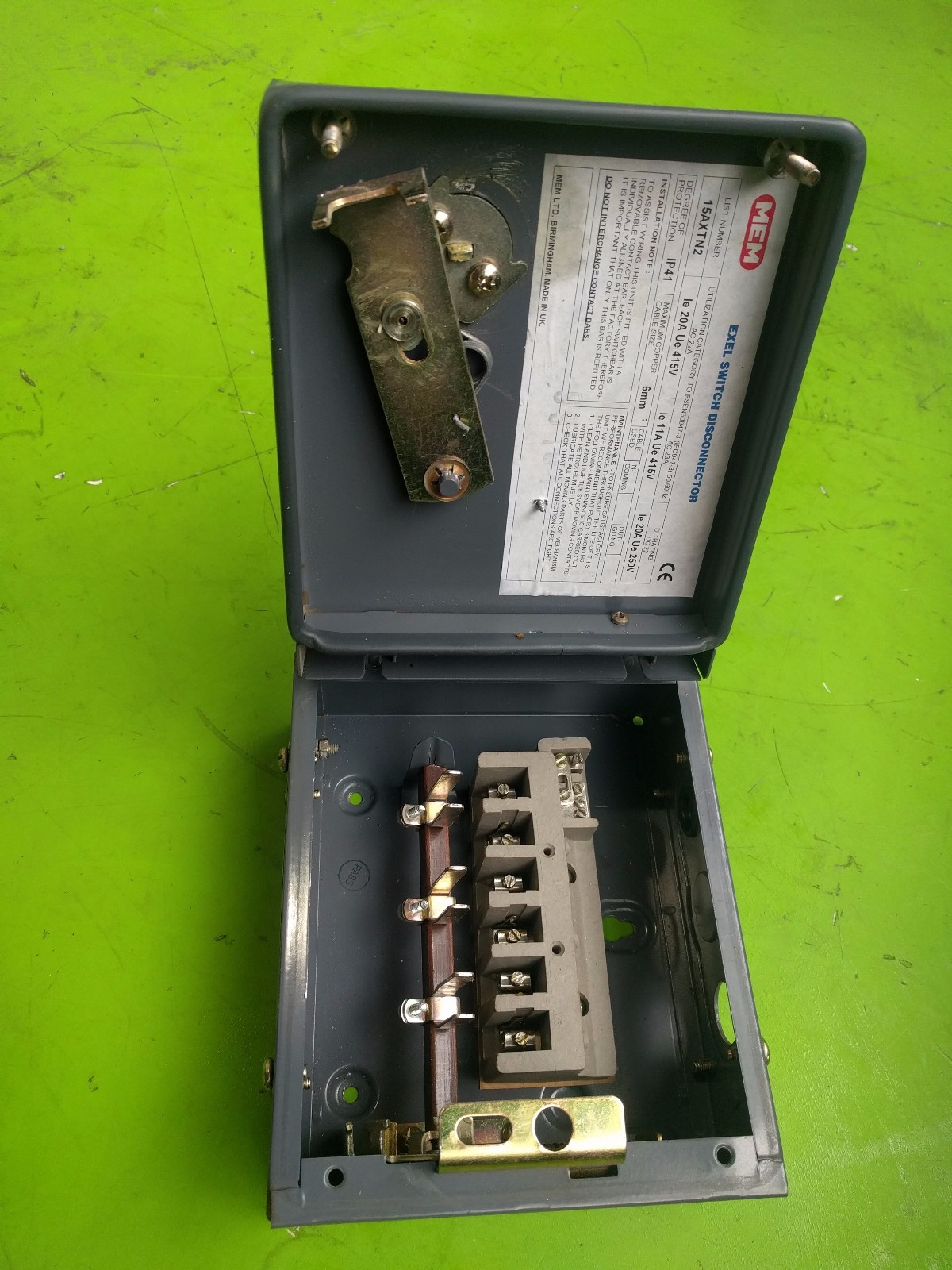 MEM Exel Switch Fuse 20A 415V 15AXTN2 | eBay UK