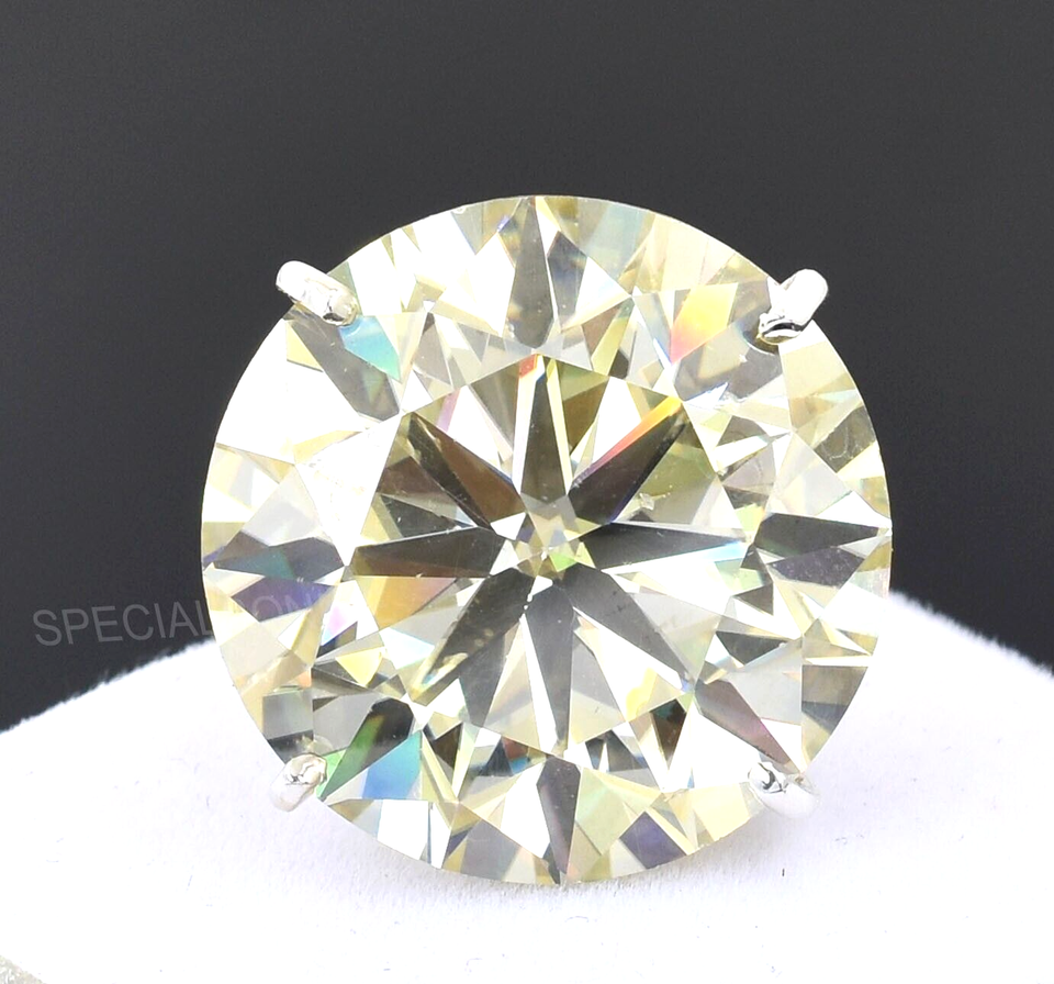 HUGE 58 Ct Certified Off White Diamond Cocktail Ring ! FREE Diamond ...