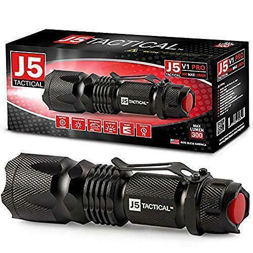 J5 Tactical V1-Pro Black LED Tactical Flashlight 743724504323 for sale ...