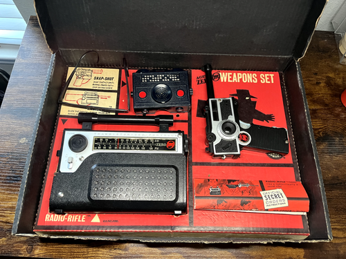 VINT 1965 Mattel Agent Zero M Weapons Play Set Snap Shot Camera Toy ...