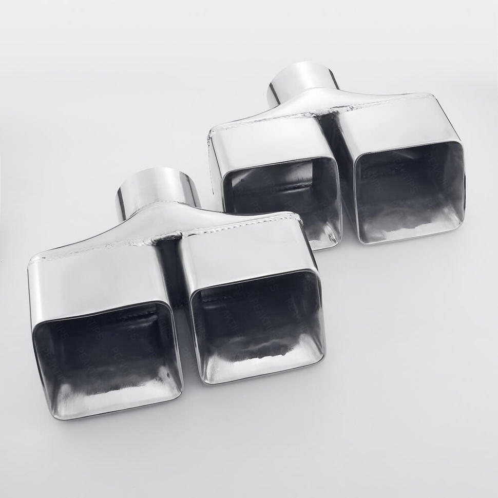 Quad Square Out 2.5" In Exhaust Tips For Dodge Challenger Angle Cut ...
