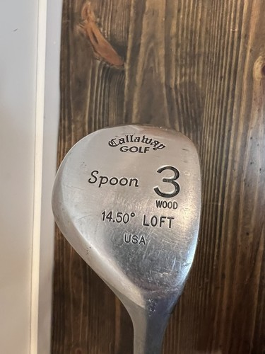 Rare Callaway Spoon 3 Fairway Wood 14.5º Graphite Stiff Flex Bobby ...