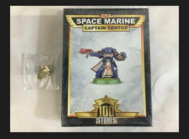 Warhammer 40k Space Marine Captain Centos Limited Edition 100th Model ...