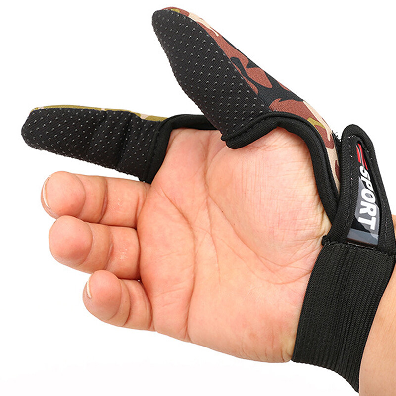 Fishing Gloves 2 Fingers Protector Breathable Anti-Slip Anti-Cut ...