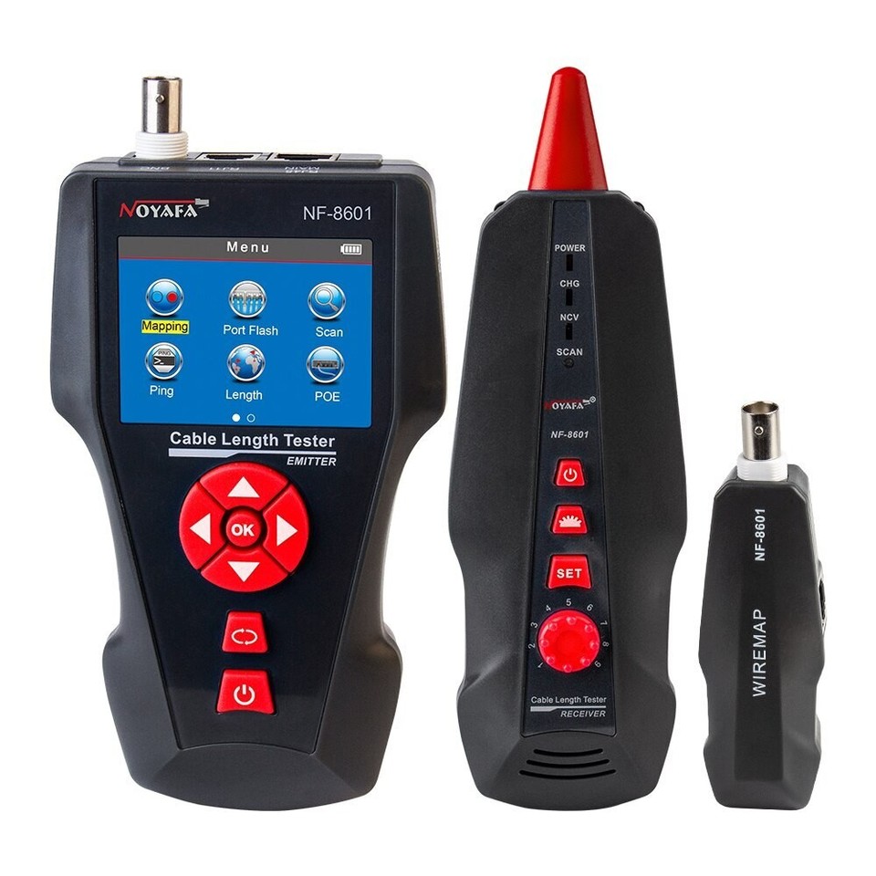Network Ethernet Cable Tracer PoE Lan Tester RJ11 RJ45 BNC Wire ...