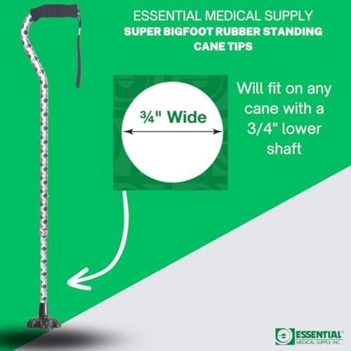 Self Standing Replacement Cane Tip Flexible Rubber Walking Stick | eBay