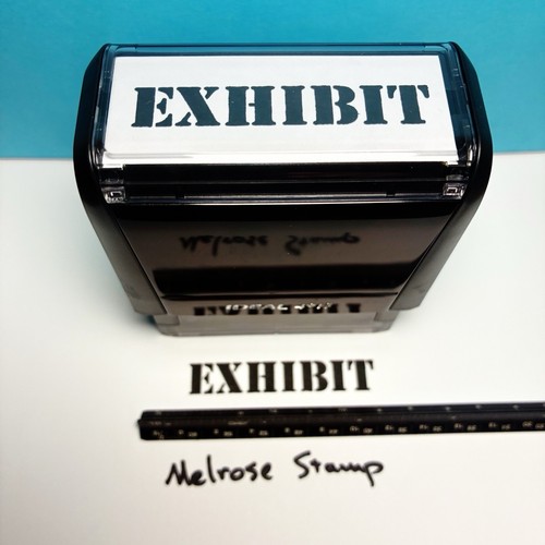 Exhibit Rubber Stamp Black Ink Self Inking Ideal 4913 | eBay