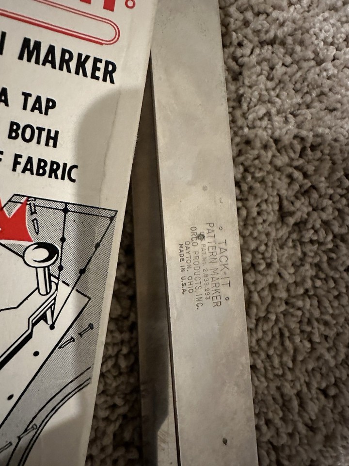 VTG Orco Tack-It Pattern Marker in Box w/ Transfer Paper Made in USA | eBay