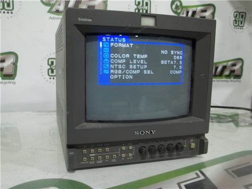 Sony Trinitron PVM-9L2 8" CRT Monitor 240p 480i Tested Great Picture ...