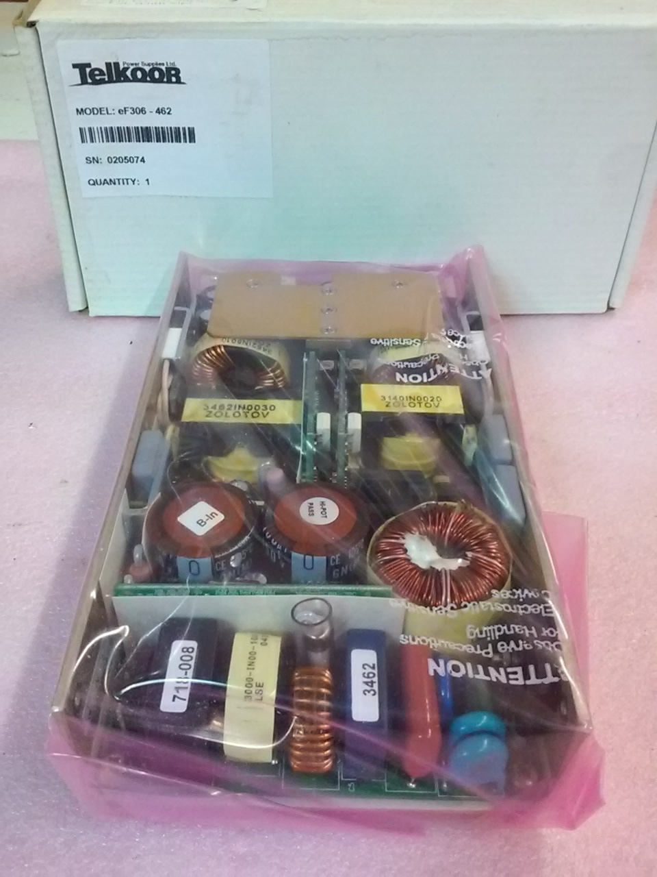 New TELKOOR Digital Power eF306-462 Open Frame Variable Output DC Power ...