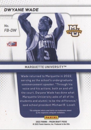 2022 Panini Prizm Draft Picks "FLASHBACK" Dwayne Wade #FB-DW | eBay