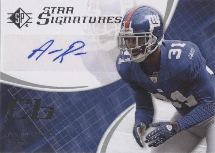 2008 SP Authentic - Star Signatures Aaron Ross #SPSS-3 (AU) for sale ...