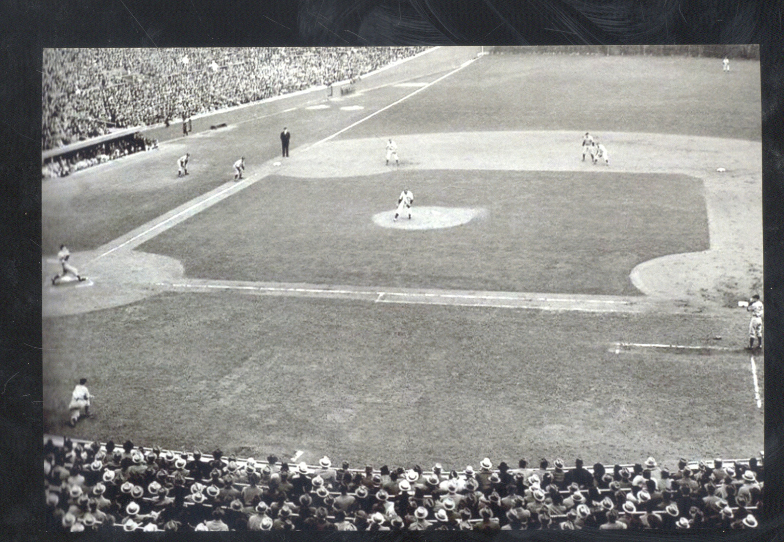 REAL PHOTO CHICAGO CUBS WRIGLEY FIELD WORLD SERIES 1938 GAME POSTCARD ...