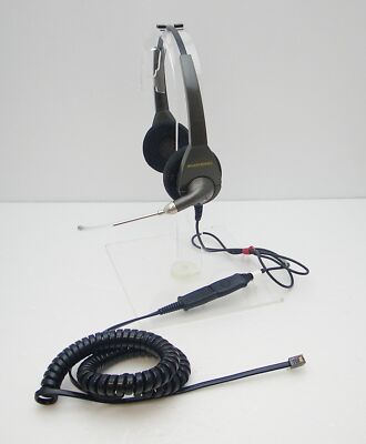 Plantronics H101 Binaural Headband Voice Tube Headset for Avaya NEC ...