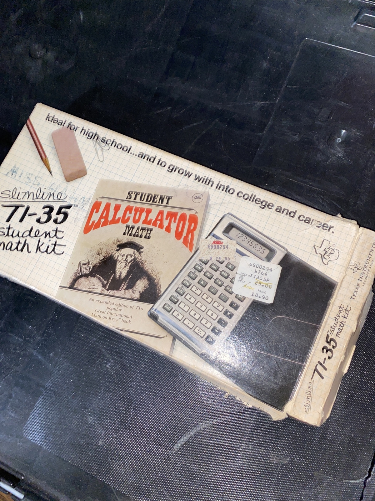 Texas Instruments Slimline TI-35 Scientific Calculator Student Math Kit ...