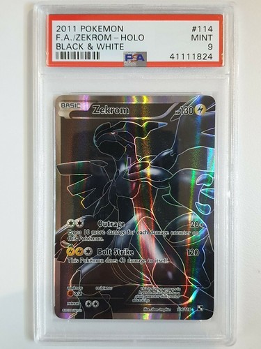 2011 Pokemon Zekrom HOLO 114/114 Full Art Black & White - PSA 9 | eBay