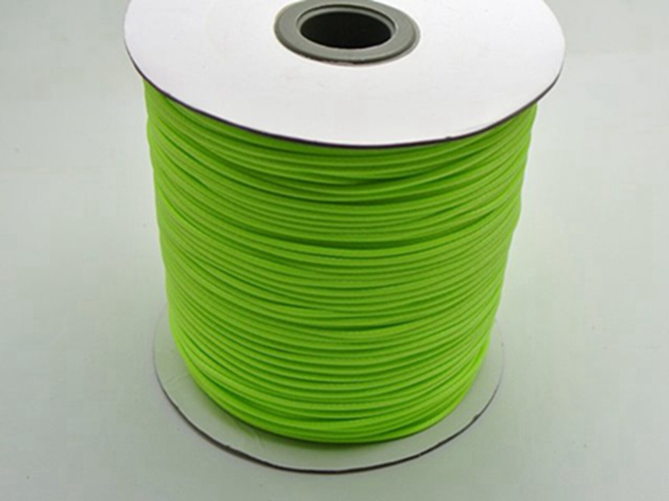 93 Yards Neon Green Korean Waxed Cord String Thread 1mm for Bracelet ...