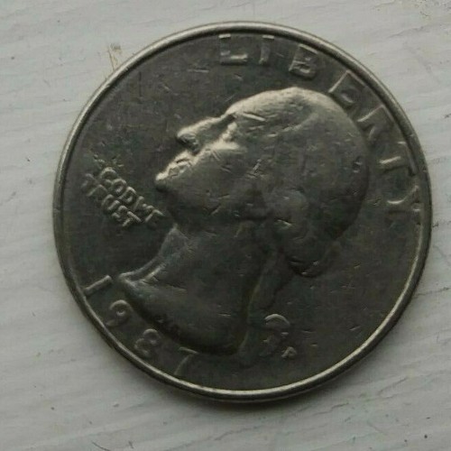 1987 Quarter coin die error excess grease missing IN super rare htf ...