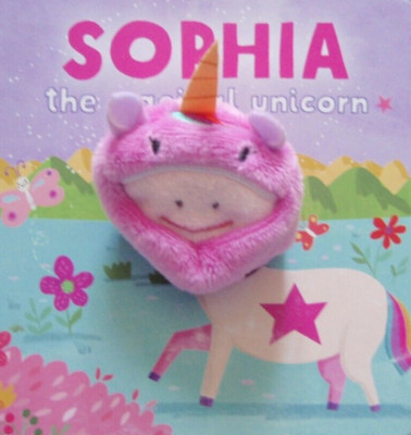 Sophia The Magic Unicorn: Finger Puppet Personalised Children's Book ...