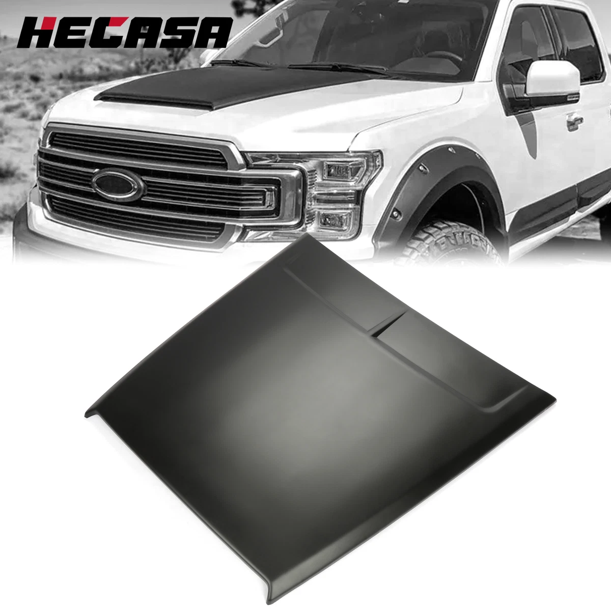 Red F150 Hood Scoops