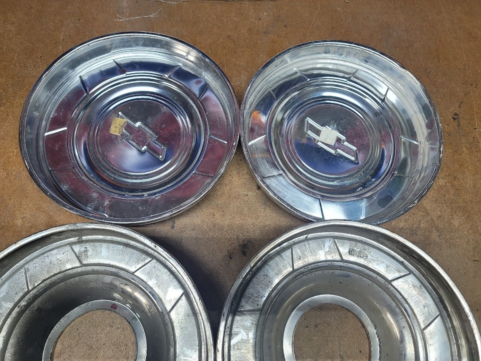(4) 1973-1987 Chevy Pickup Truck Hubcap Cap OEM 1/2 1500 73-87 10.5" | eBay