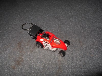 FIAT 500C 500 C DIECAST MODEL TOY CAR KEYCHAIN KEYRING NEW RED HOT ROD ...