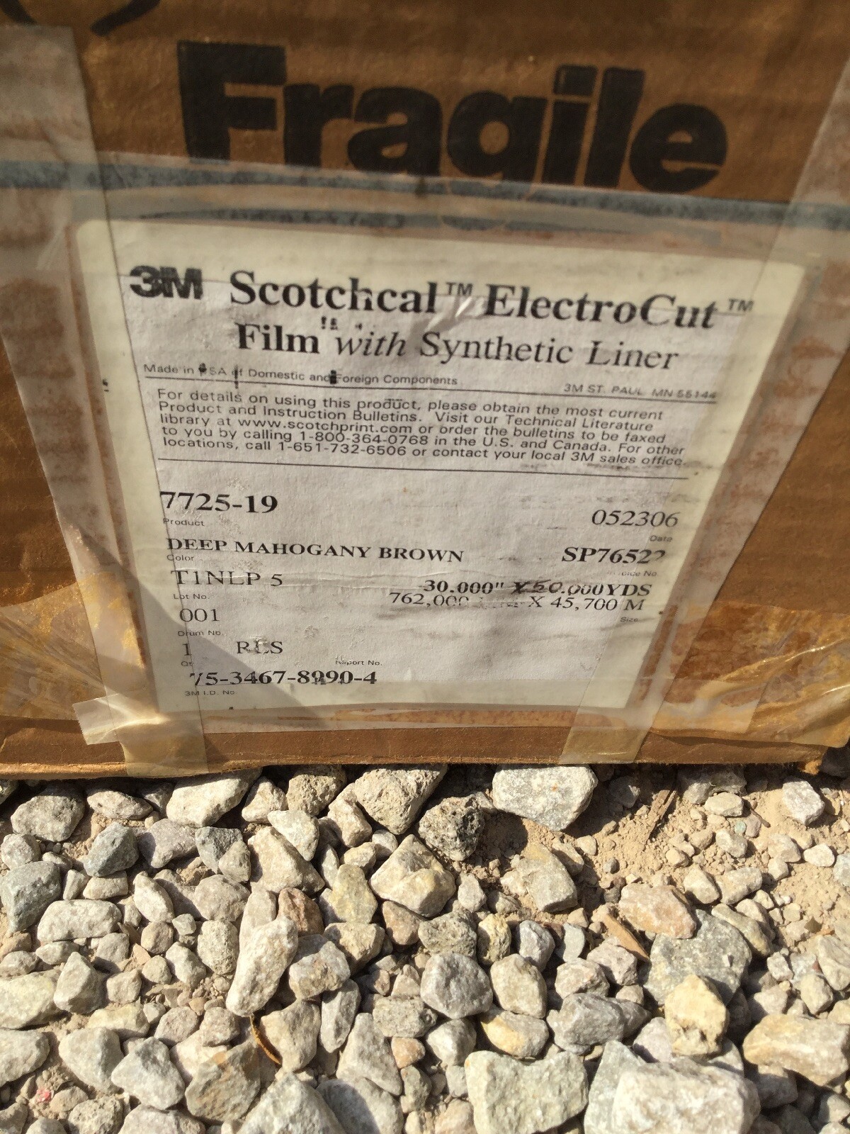 3M Scotchcal ElectroCut Graphic Film 7725-19 Deep Mahogany Brown ...