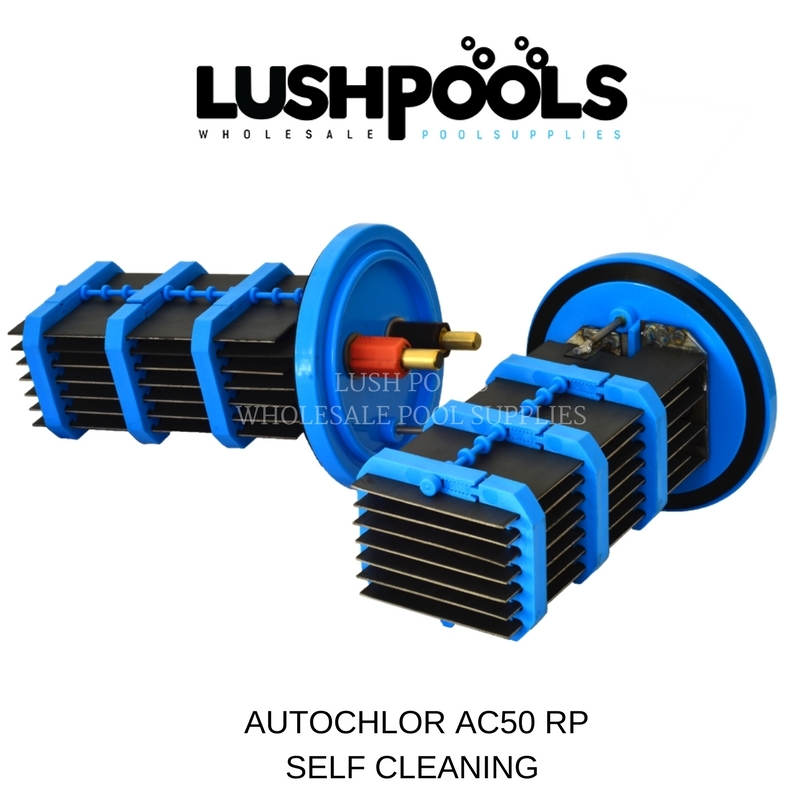 AUTO CHLOR AC50 2 x RP25 Self Cleaning Cells 50Amp AUTOCHLOR + 2 x 1/2 ...